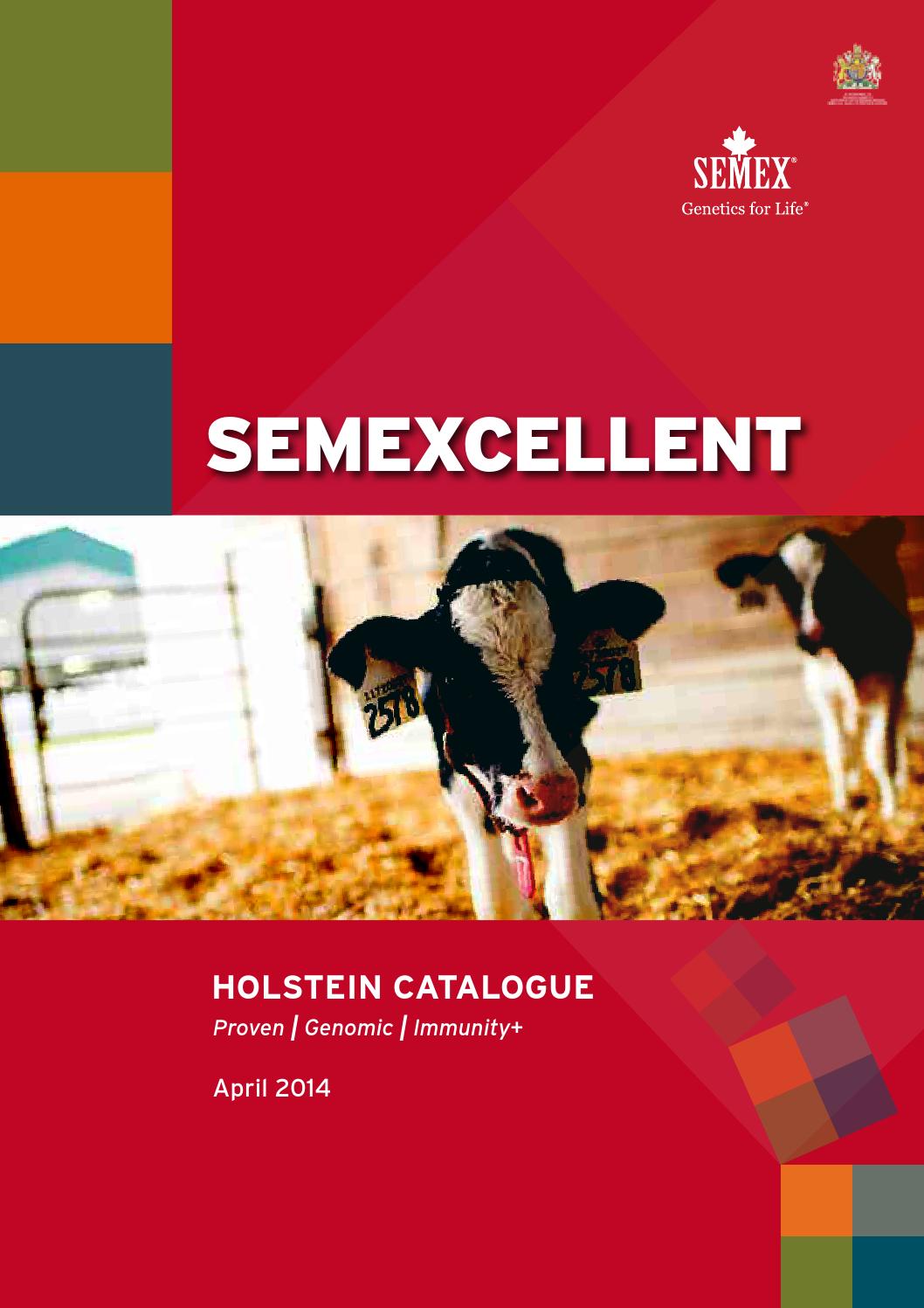 Semex UK - Holstein Sire Directory April 2014 by Semex - Issuu