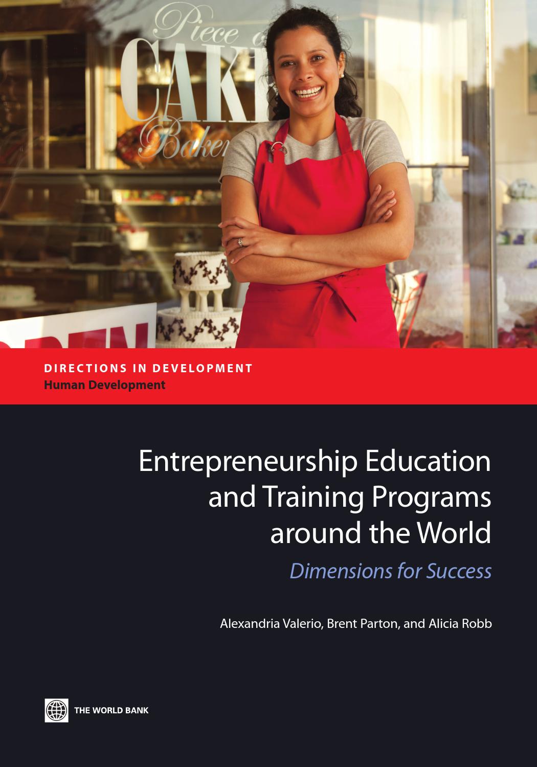 Entrepreneurship Education and Training Programs around the World by ...