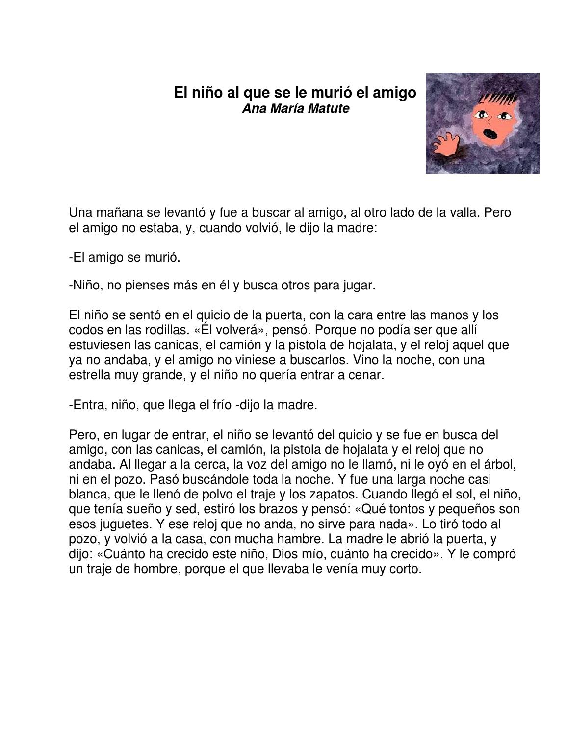 El niño al que se le murió el amigo by Carmen Lydia Pérez - Issuu