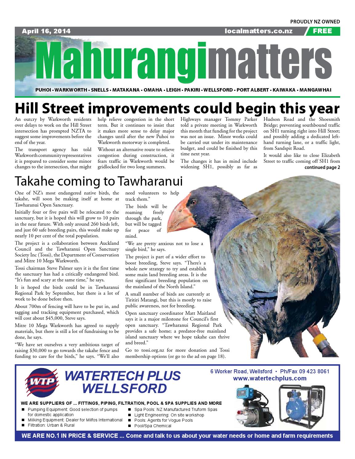 Mahurangi Matters_Issue 247_16 April 2014 by Localmatters - Issuu