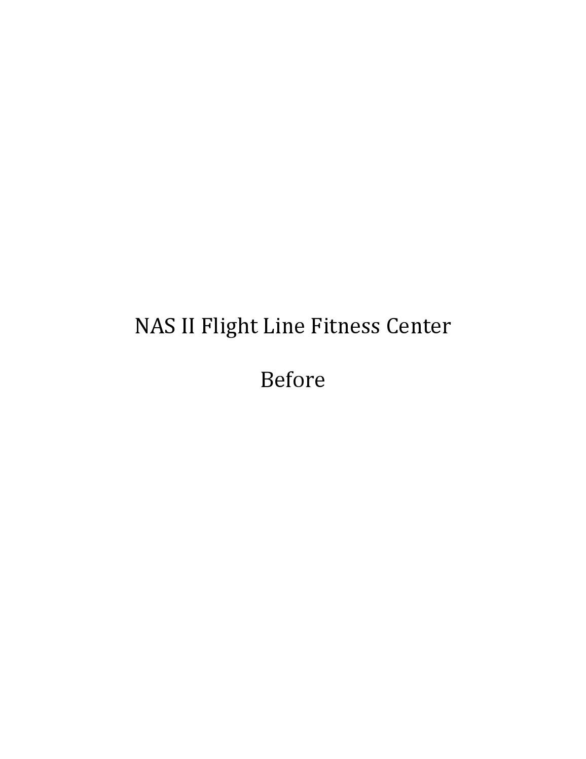 Nas II Gym Before and After by MWR Sigonella - Issuu