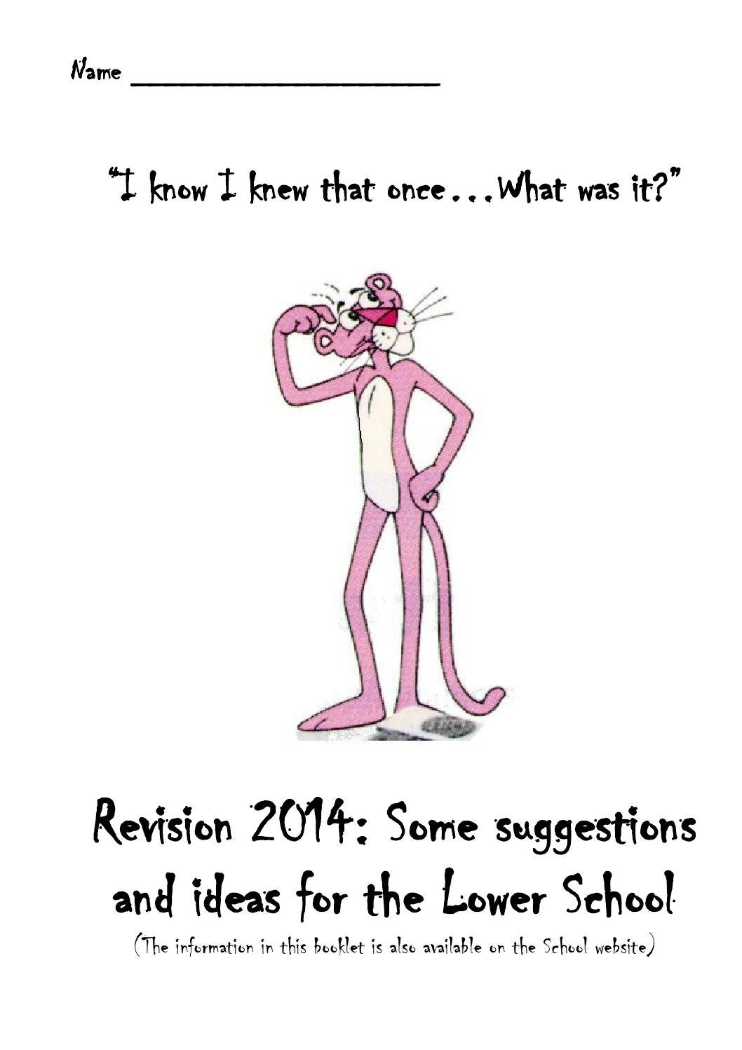 Lower school revision guide 2014 by King Edward VI School - Issuu
