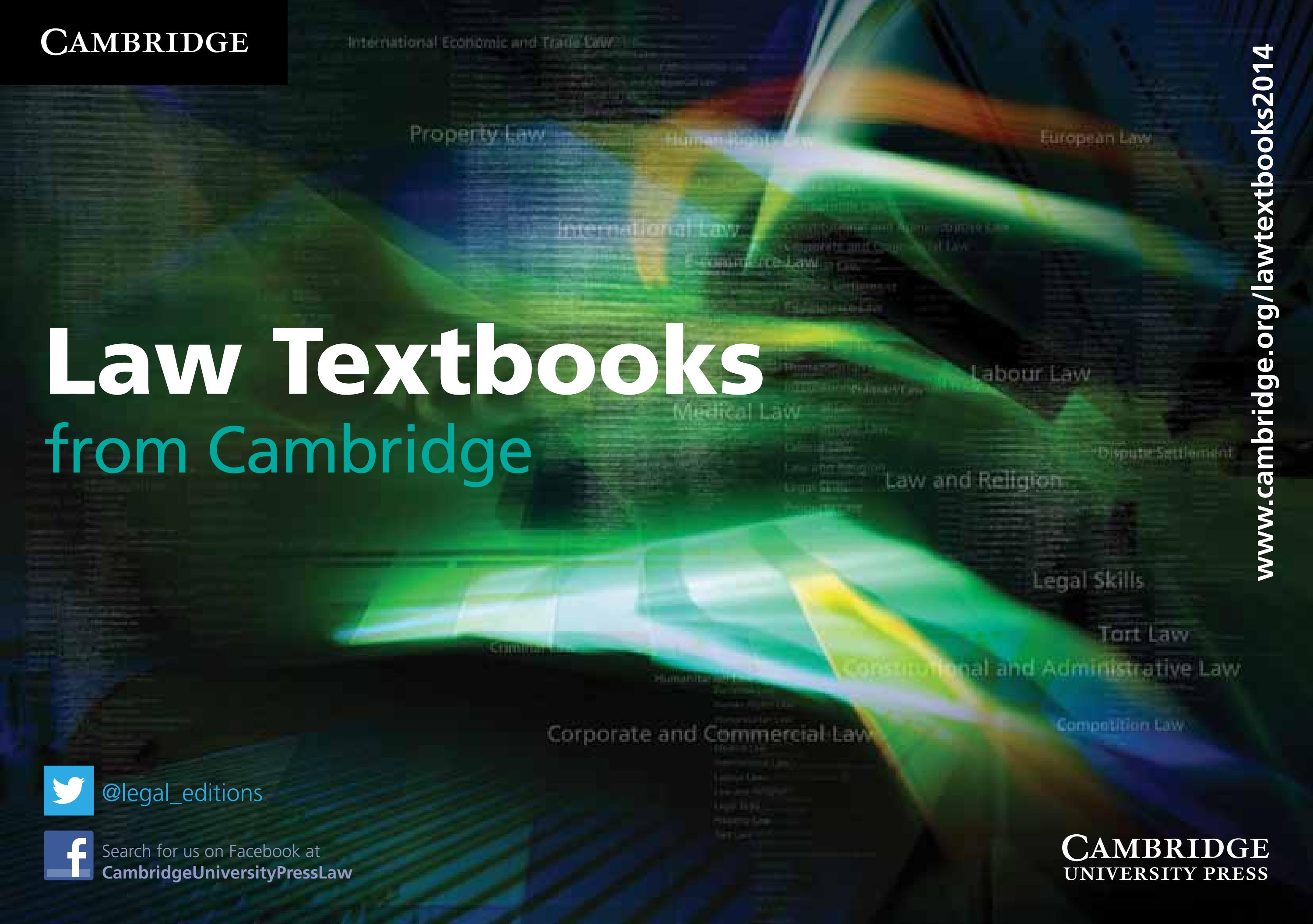 Law Textbooks from Cambridge 2014 by Cambridge University Press - Issuu