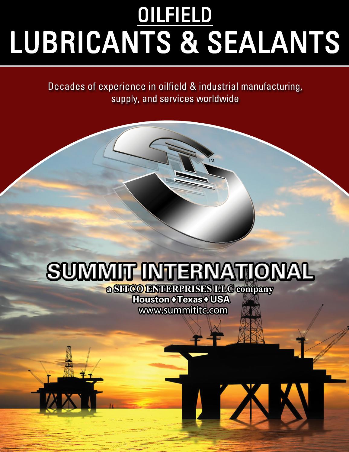 SI Lubricants & Sealants Linesheet by Summit International - Issuu