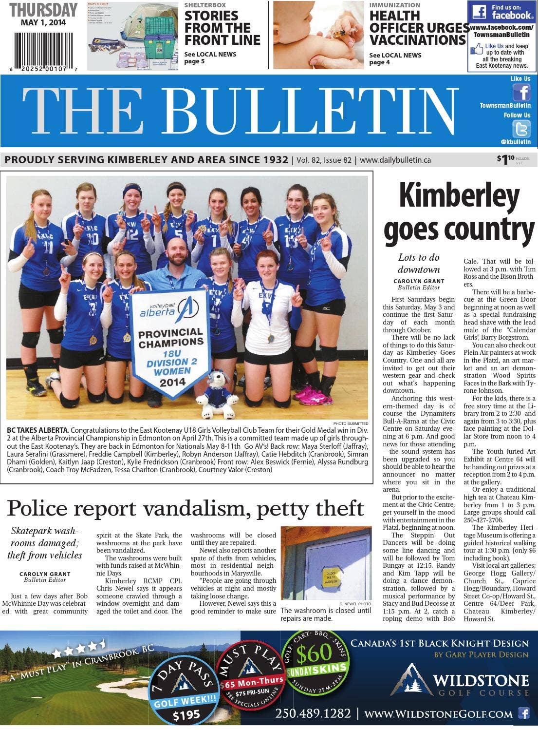 Kimberley Daily Bulletin, May 01, 2014 by Black Press Media Group - Issuu