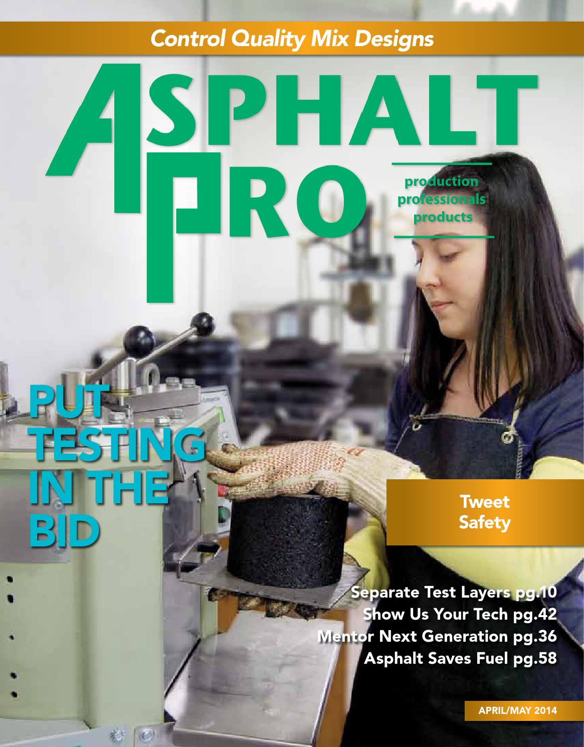 Asphalt Pro - April/May 2014 by Business Times Company - Issuu