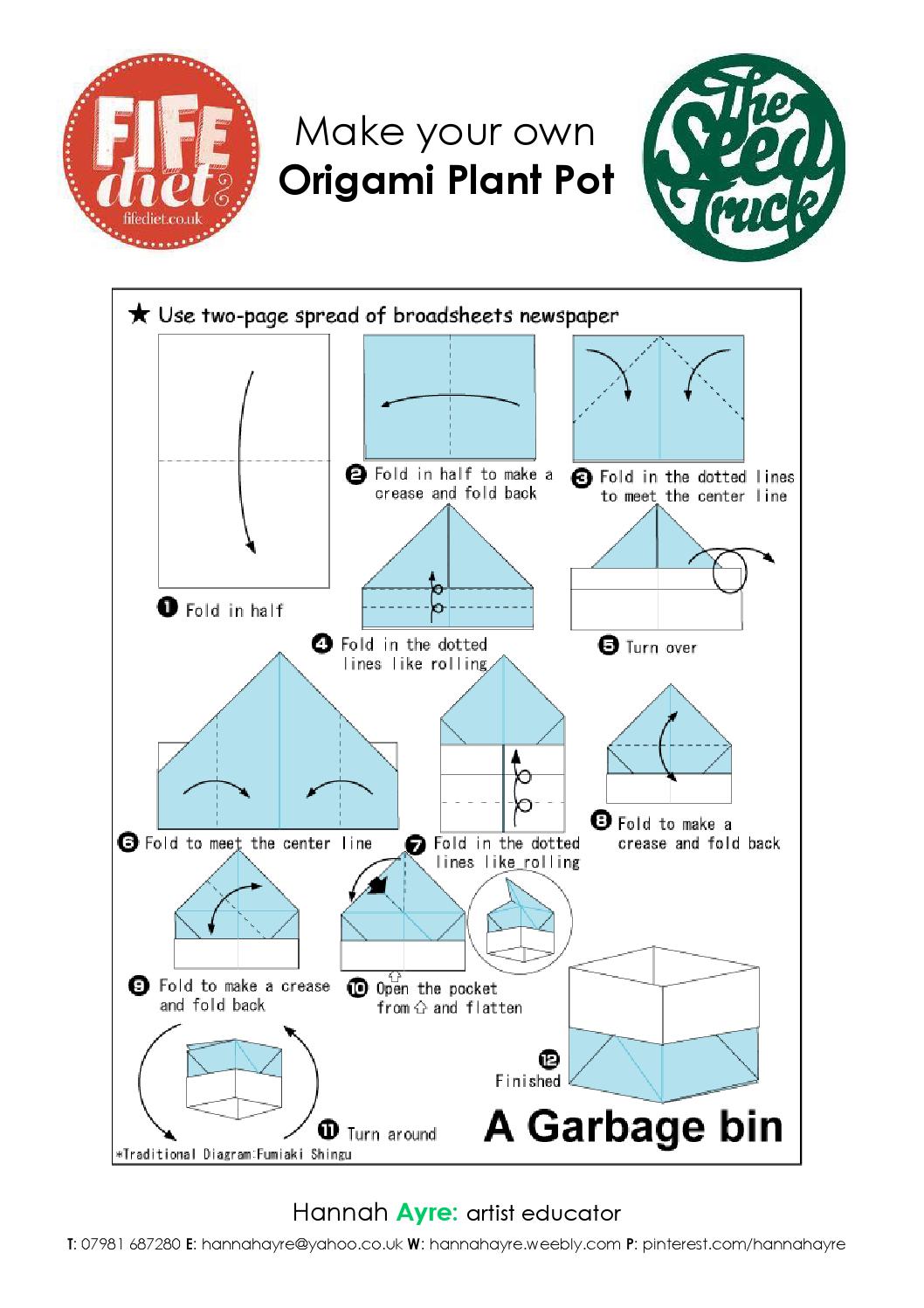 Make your own origami plant pot by Mike Small - Issuu