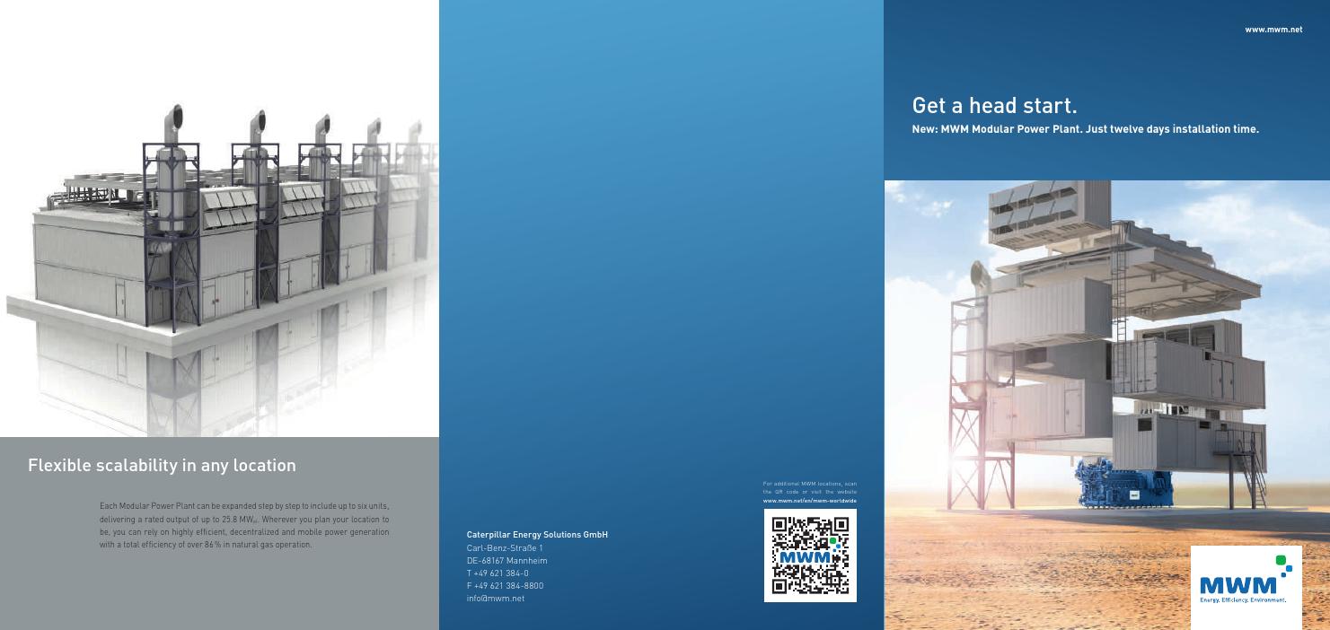 MWM Modular Power Plant Flyer (EN) by MWM Gas Engines / Gasmotoren - Issuu