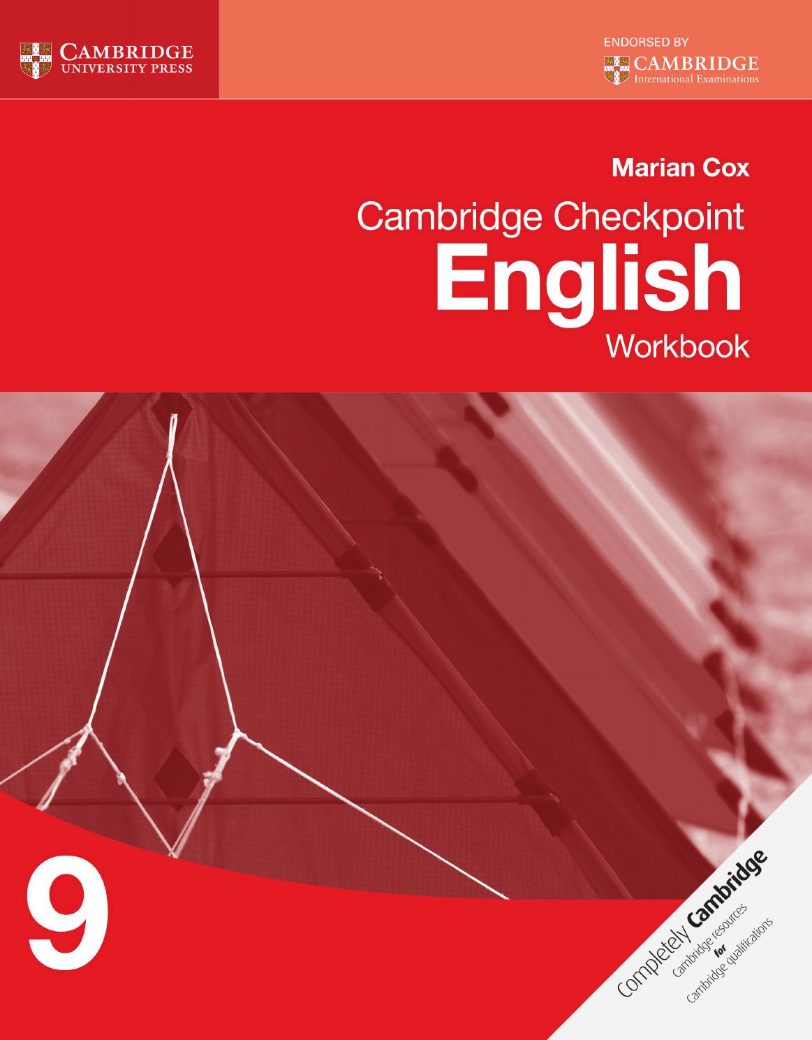Cambridge Checkpoint English Workbook 9 By Cambridge International Cambridge Checkpoint English Workbook 9 By Cambridge International
