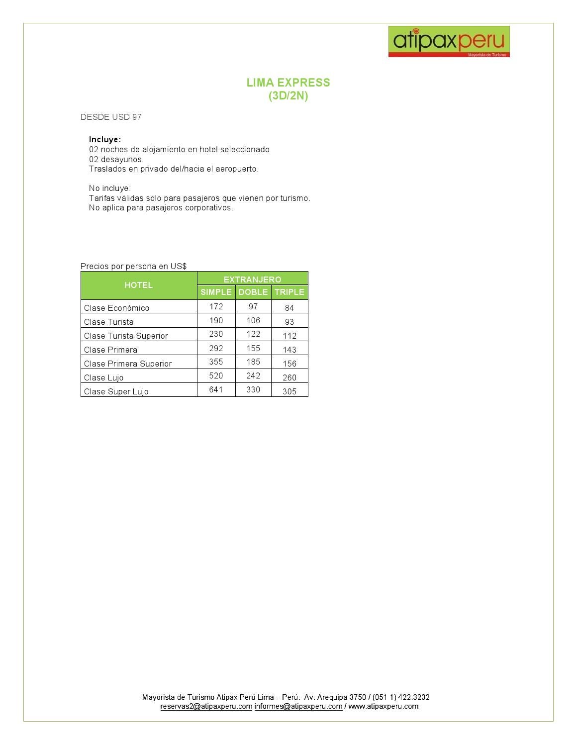 Lima express by Visit Peru - Issuu