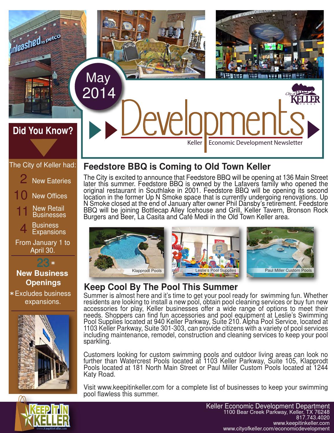 May 2014 Economic Development Newsletter - City of Keller by City of ...