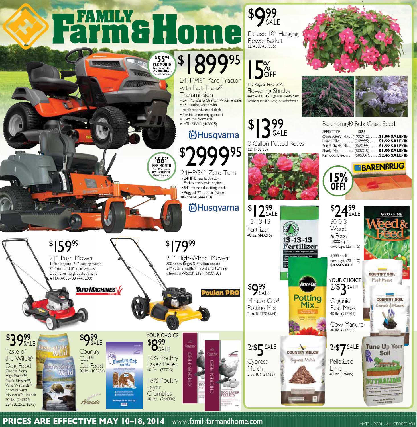 Archived, Inactive Ad: Family Farm & Home MYT3 Ad (Effective May 10-18 ...