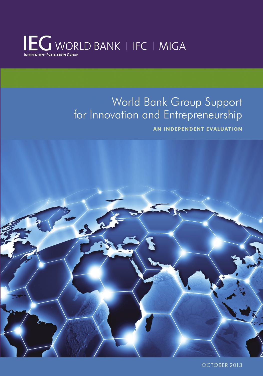 World Bank Group Support for Innovation and Entrepreneurship by World ...