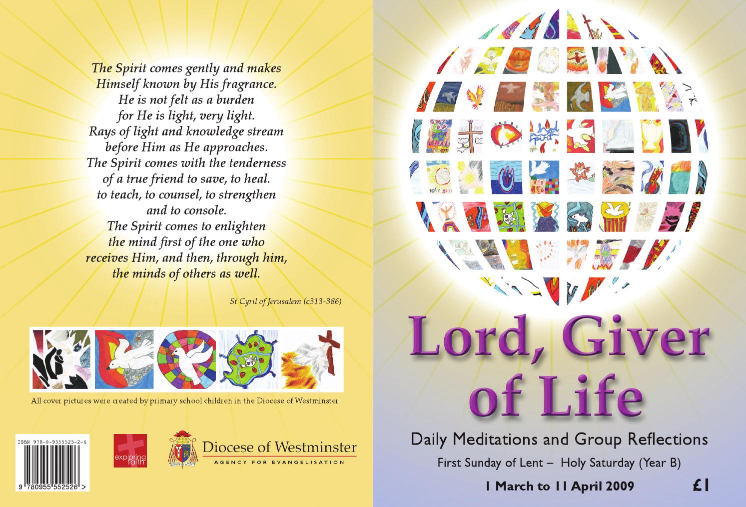 Lord, Giver of Life by RCWestminster - Issuu
