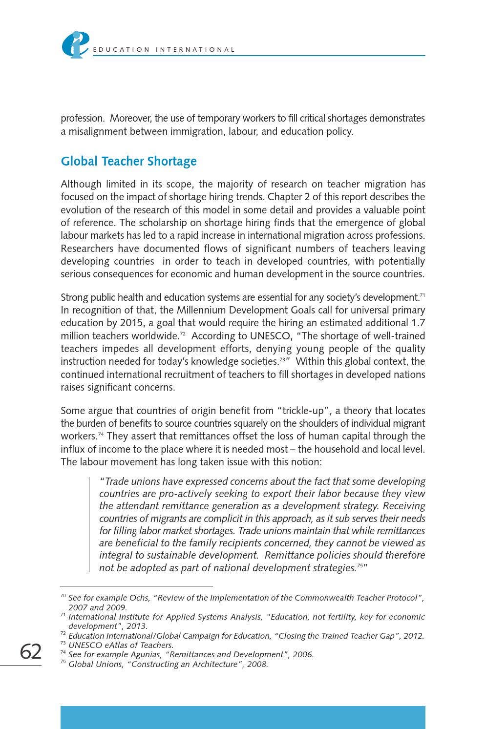 Study on teacher migration: Getting Teacher Migration & Mobility Right ...