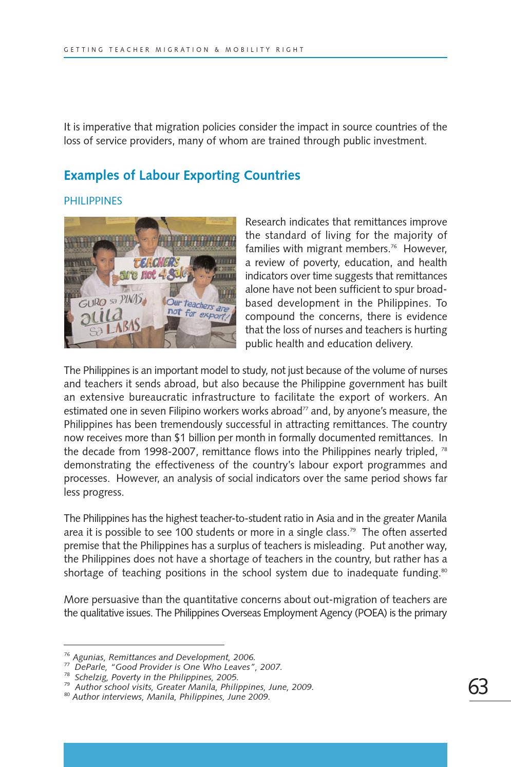 Study on teacher migration: Getting Teacher Migration & Mobility Right ...