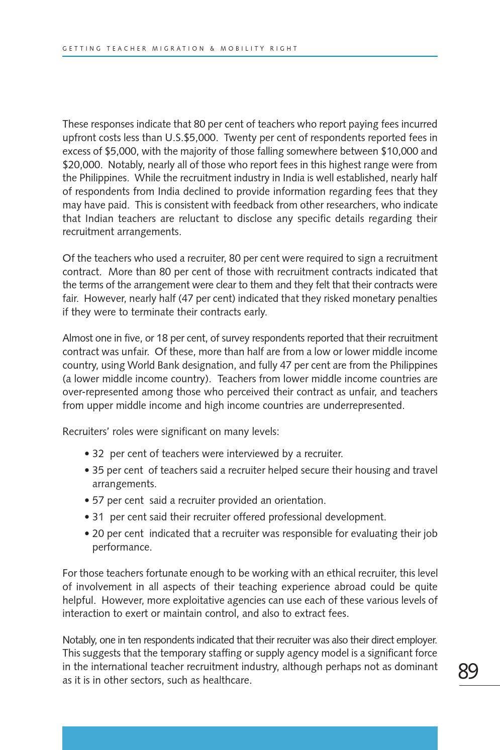 Study on teacher migration: Getting Teacher Migration & Mobility Right ...