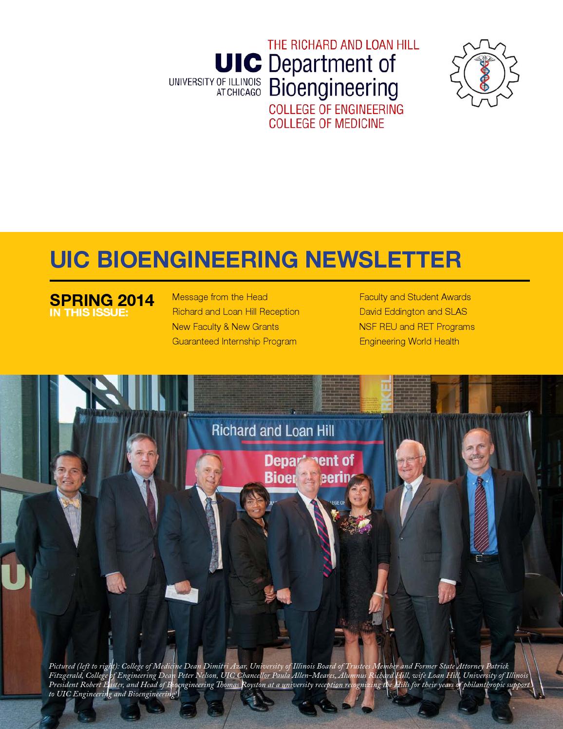 UIC Bioengineering Newsletter Spring 2014 by UIC College of Engineering ...