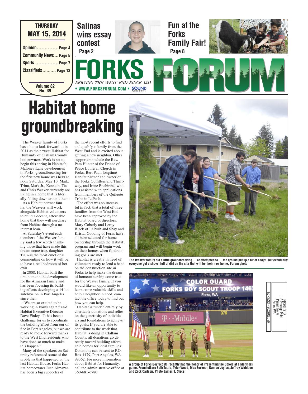 Forks Forum, May 15, 2014 by Sound Publishing - Issuu