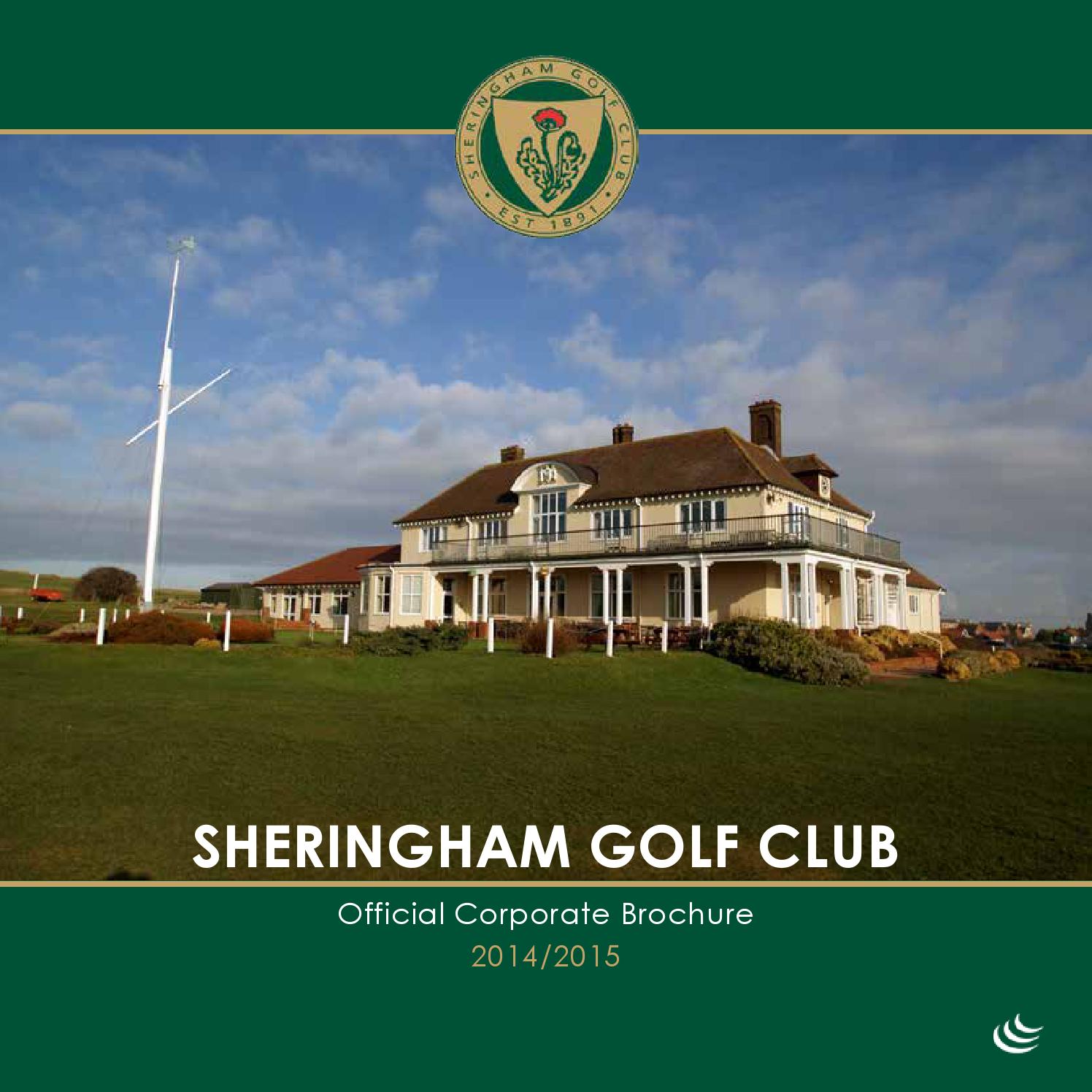 Sheringham Golf Club Official Corporate Brochure 2014/2015 by Ludis - Issuu