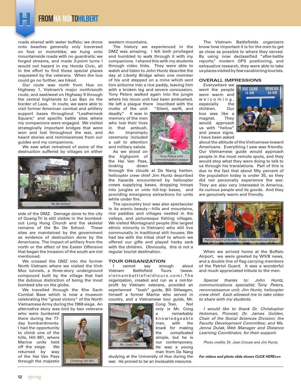 Hilbert College Magazine - Spring 2014 by Hilbert College - Issuu