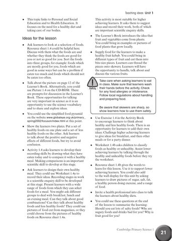 Cambridge Primary Science Teacher's Resource 1 by Cambridge ...