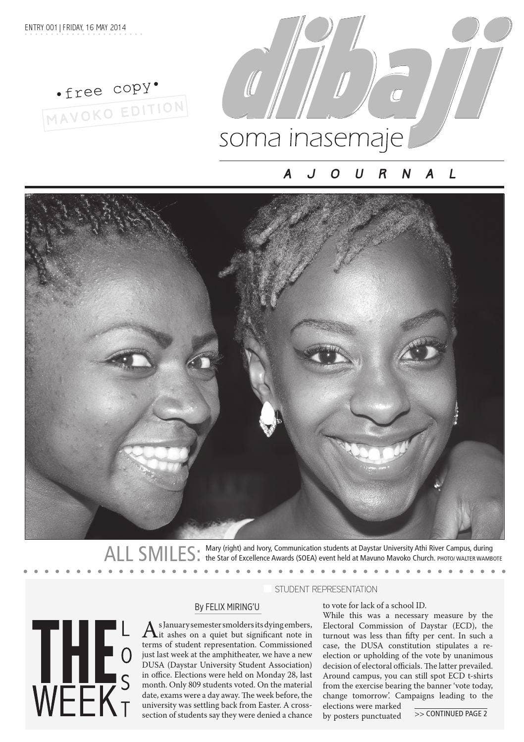 Dibaji Journal: Soma inasemaje! by Dibaji Journal - Issuu