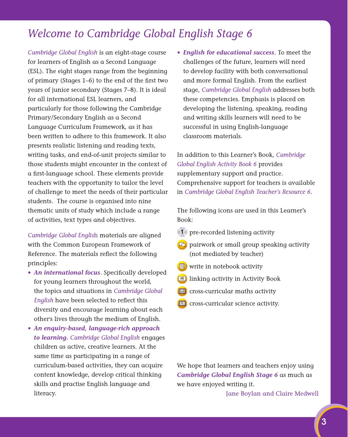 Cambridge Global English Learner's Book 6 by Cambridge International ...