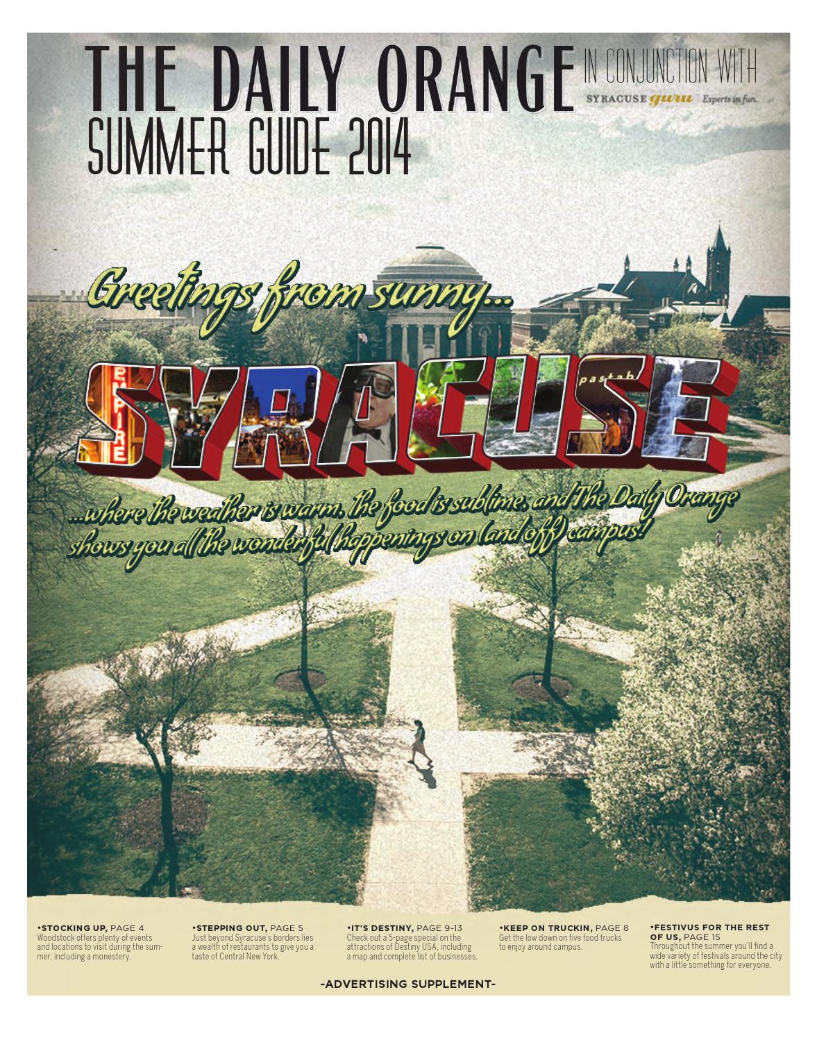 Daily Orange and Syracuse Guru Summer Guide 2014 by The Daily Orange ...