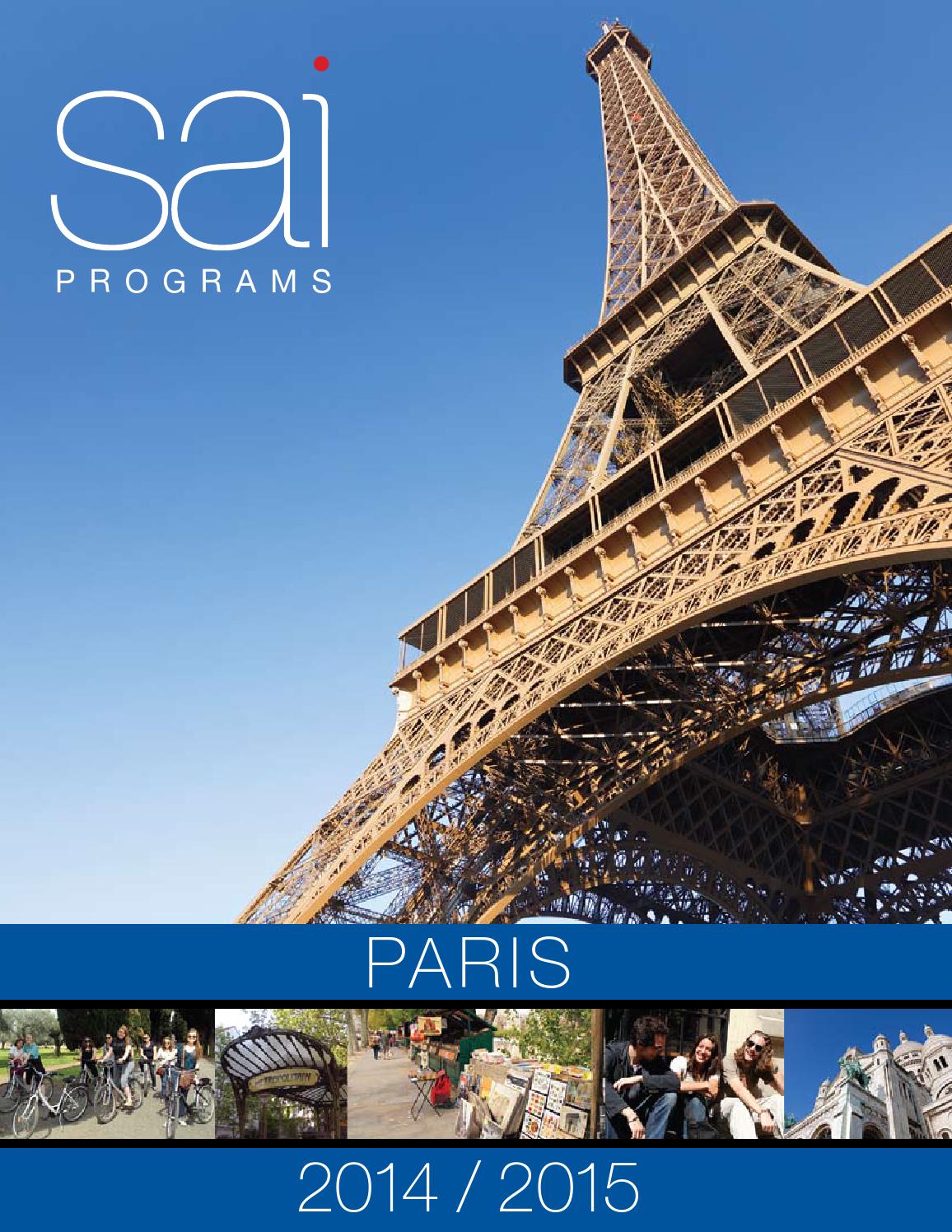 Paris Brochure 2014/2015 by SAI Programs - Issuu