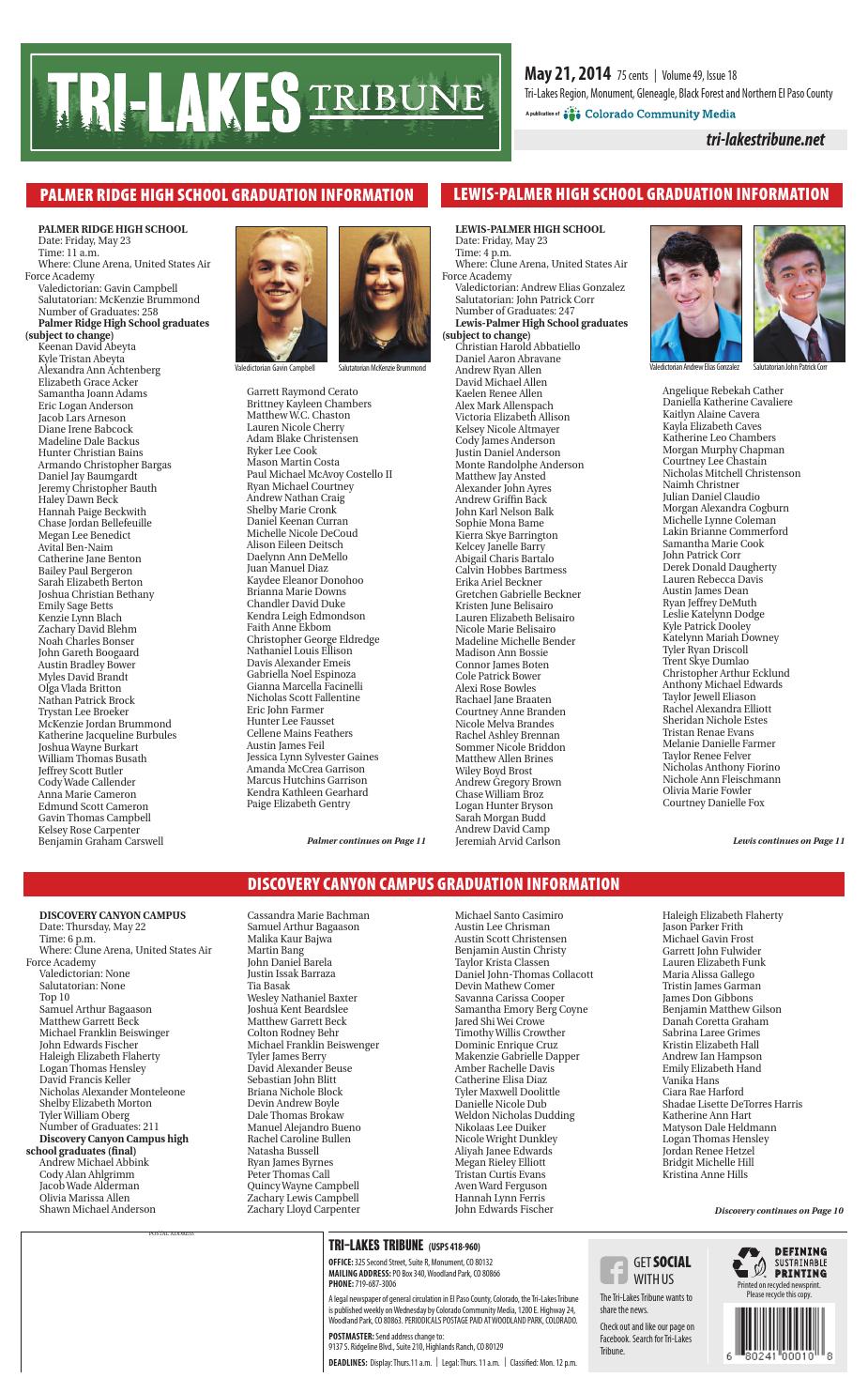 Trilakes Tribune 0521 by Colorado Community Media - Issuu