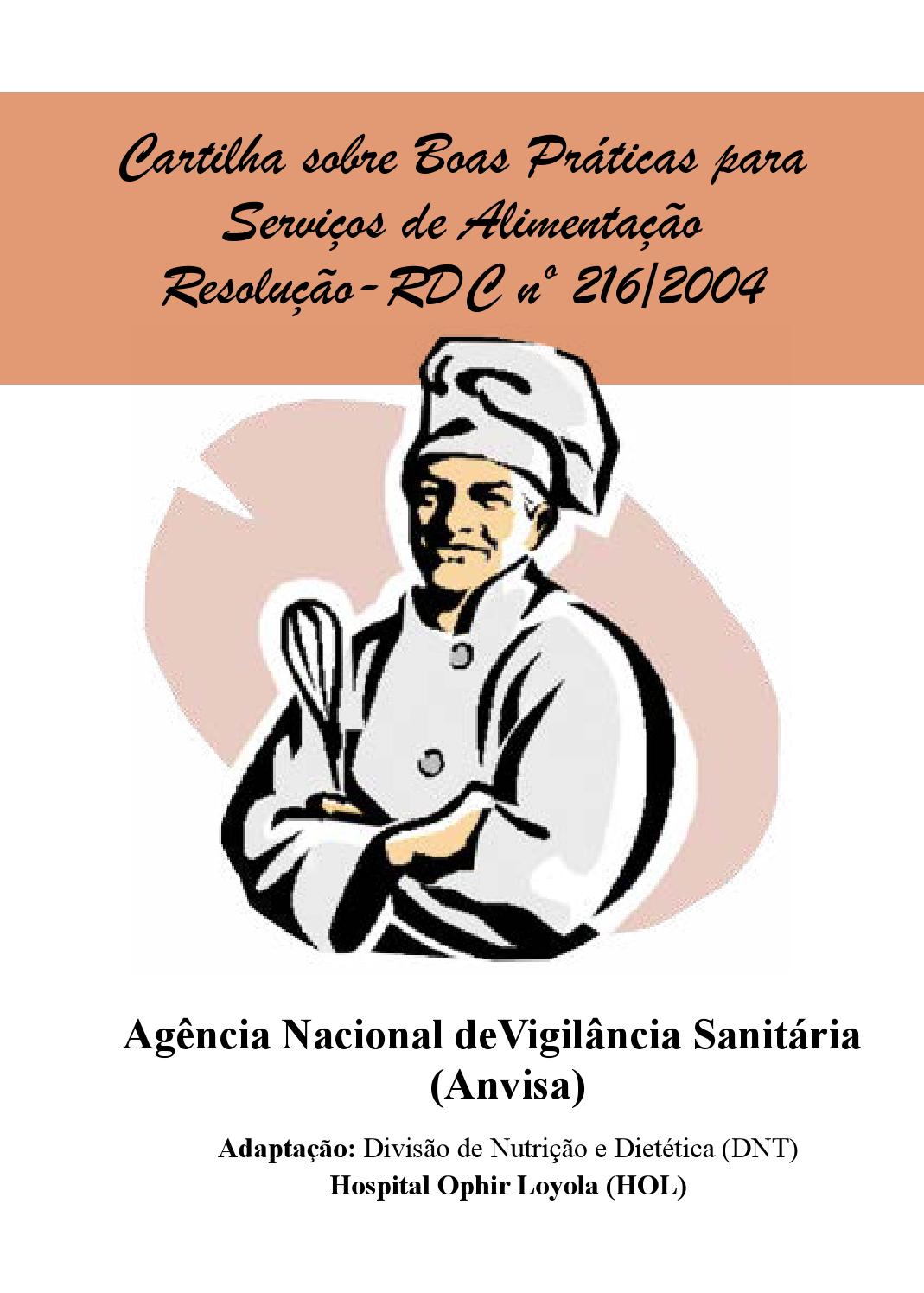 Cartilha Para Manipuladores De Alimentos By Elane Cristina Do Carmo