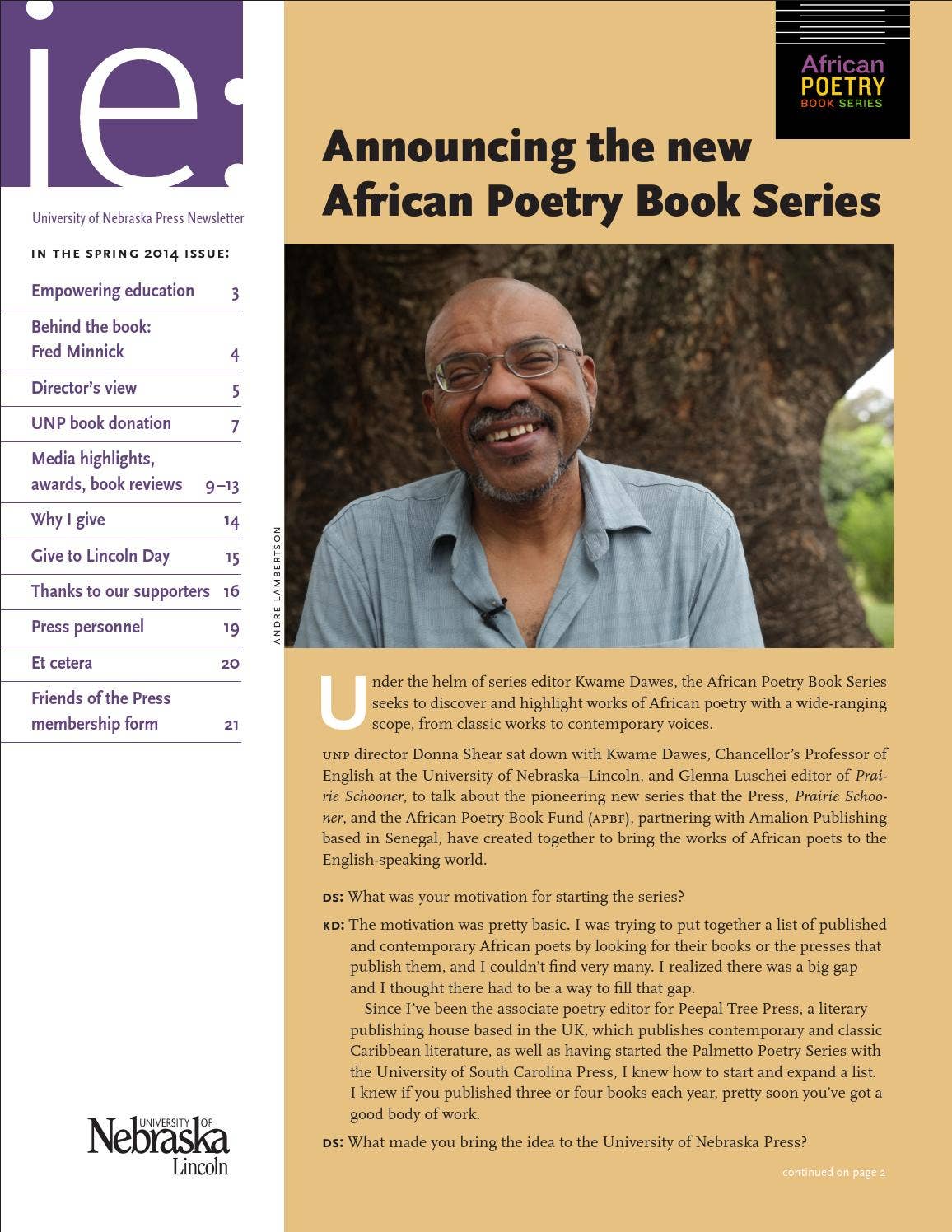 UNP Spring 2014 E-newsletter by University of Nebraska Press - Issuu