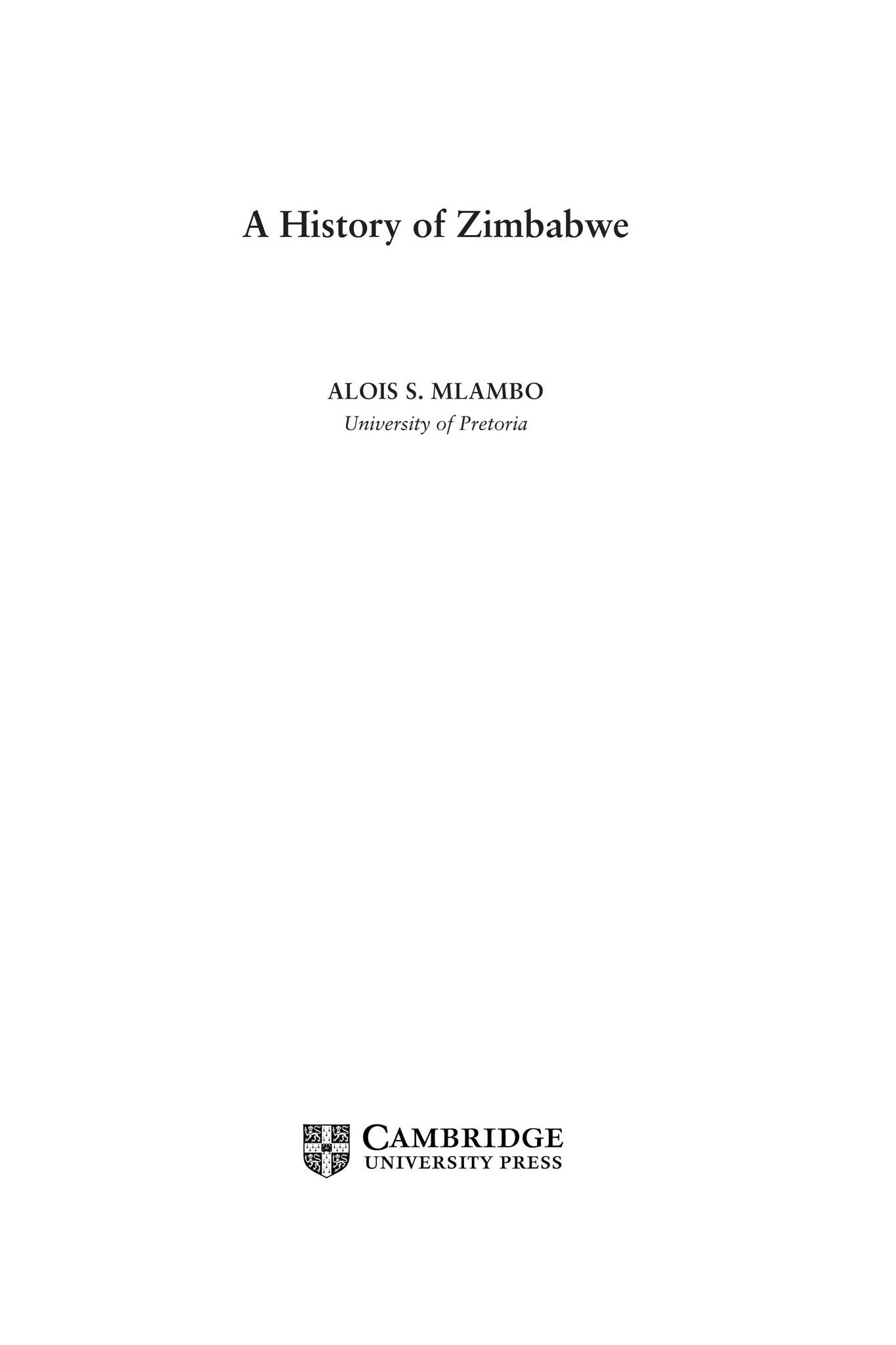 A history of zimbabwe by Cambridge University Press - Issuu