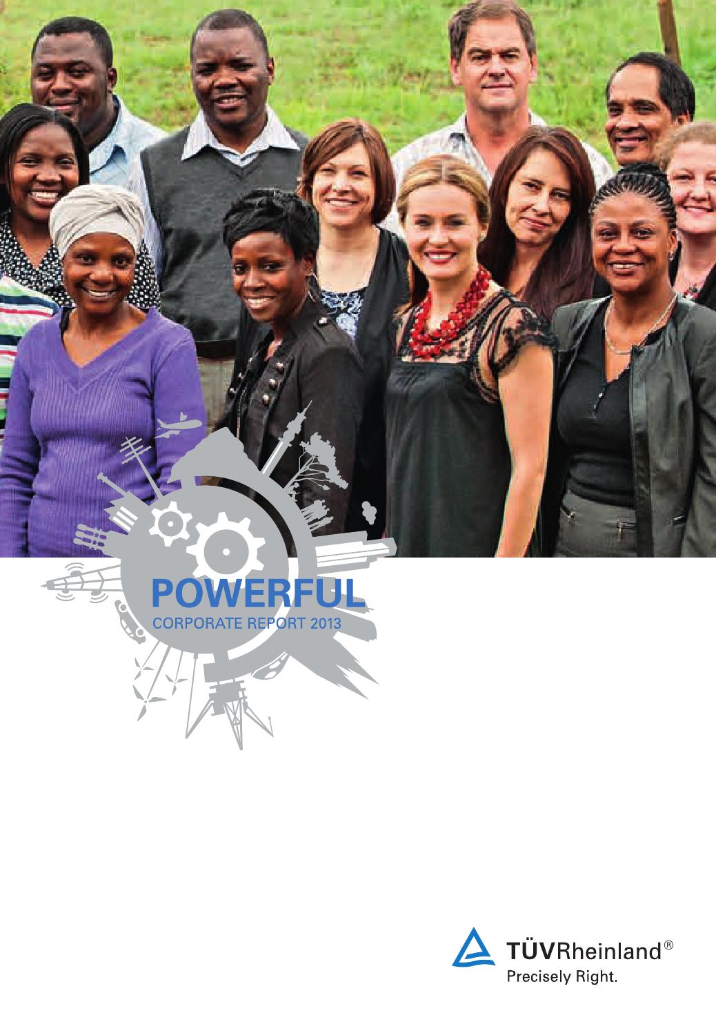 TÜV Rheinland Corporate Report 2013 by TÜV Rheinland - Issuu