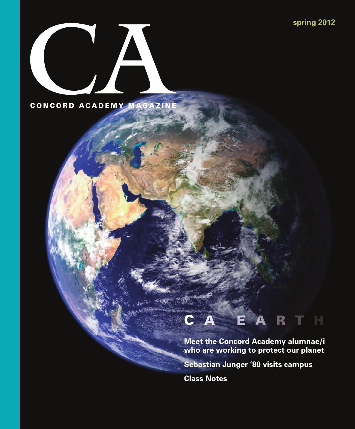 CA Magazine Spring 2012 by Concord Academy - Issuu