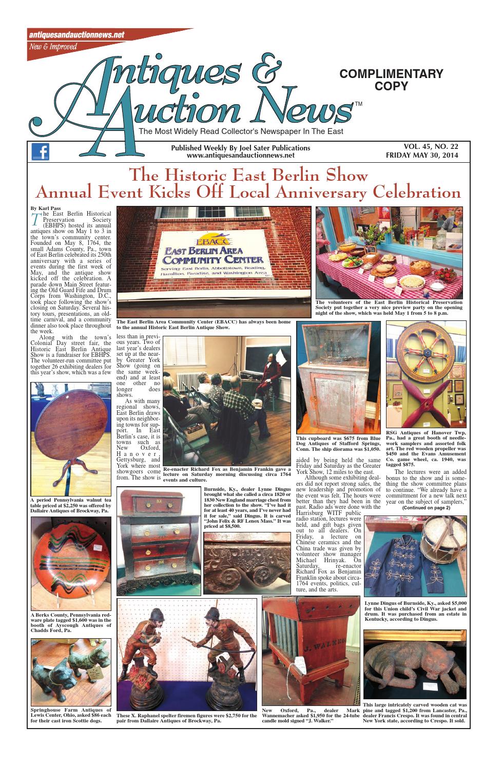 Antiques & Auction News 053014 by Antiques & Auction News - Issuu