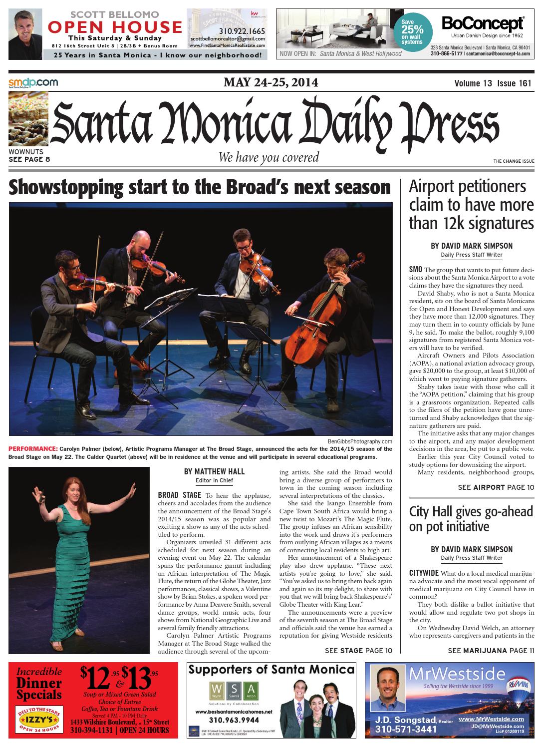 Santa Monica Daily Press, May 24, 2014 by Santa Monica Daily Press - Issuu