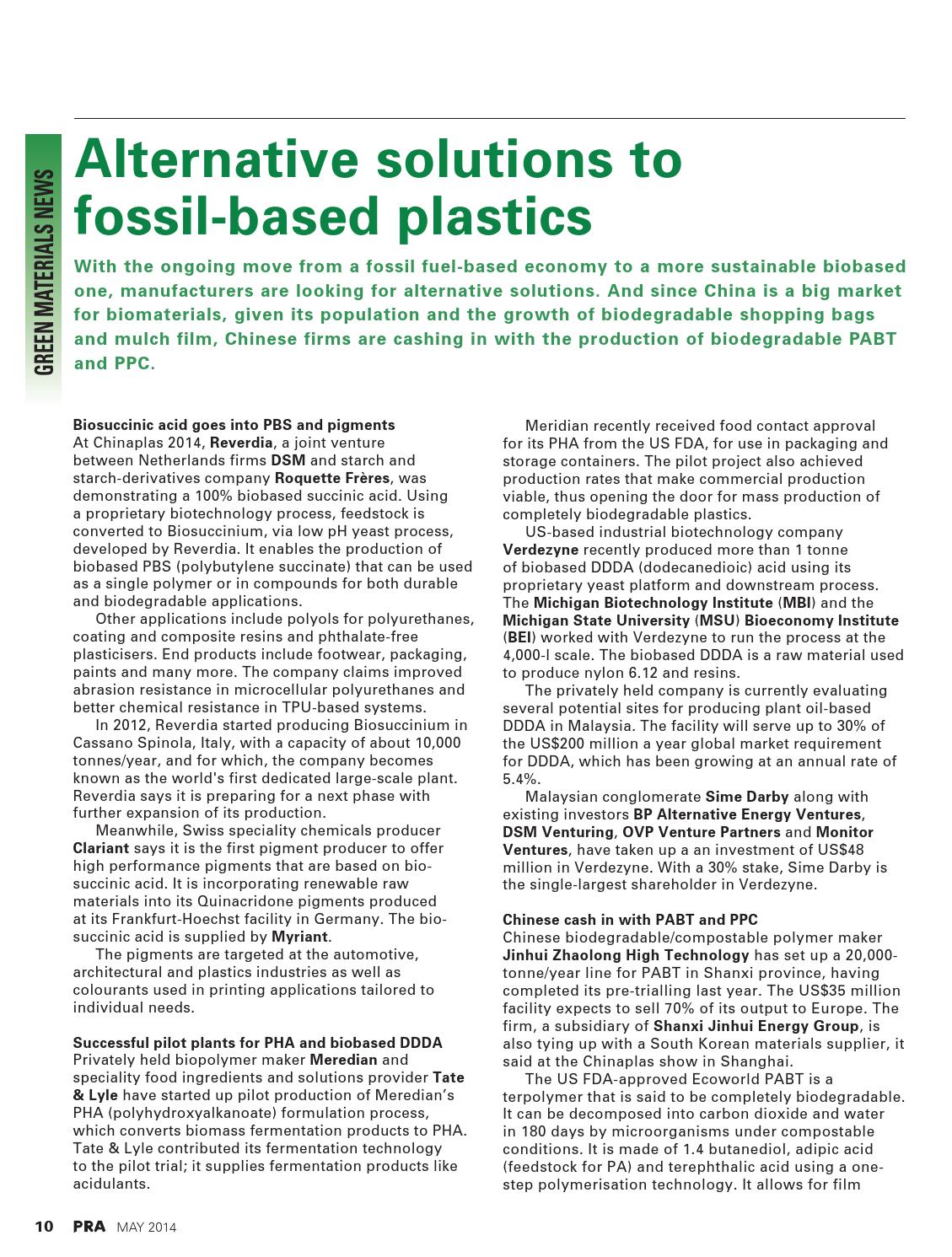 PRA May Feature-Fossil-based Plastics by Plastics & Rubber Asia - Issuu