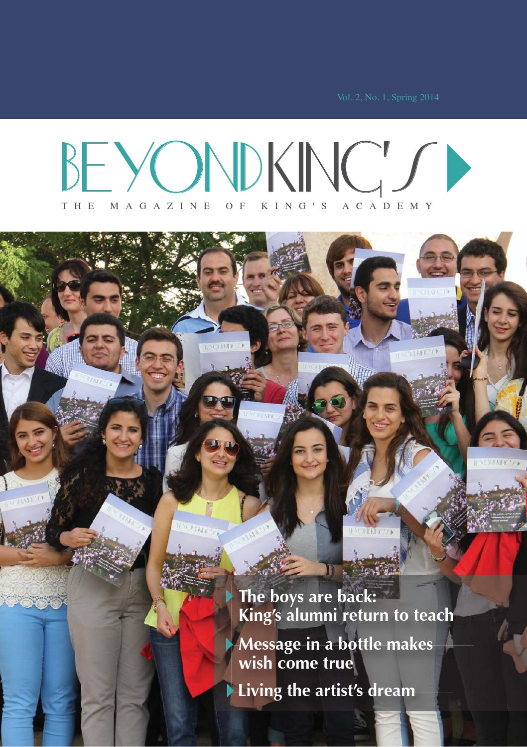 Beyond kings vol ii no i spring 2014 0 by King's Academy - Issuu