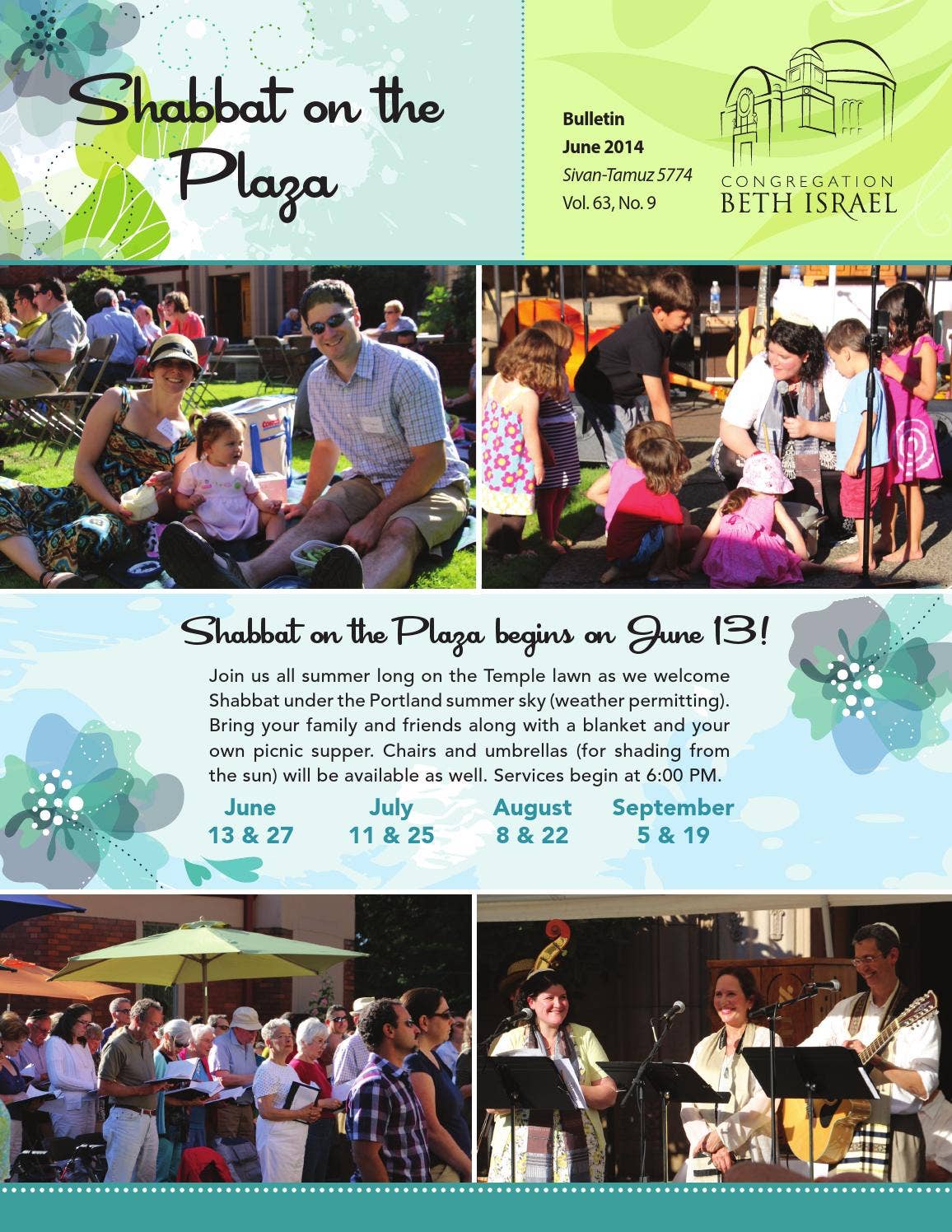 June 2014 Bulletin - Congregation Beth Israel, Portland Oregon by ...