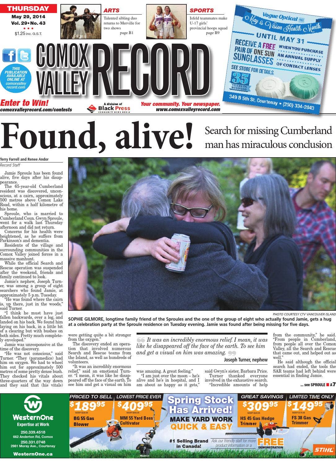 Comox Valley Record, May 29, 2014 by Black Press Media Group - Issuu