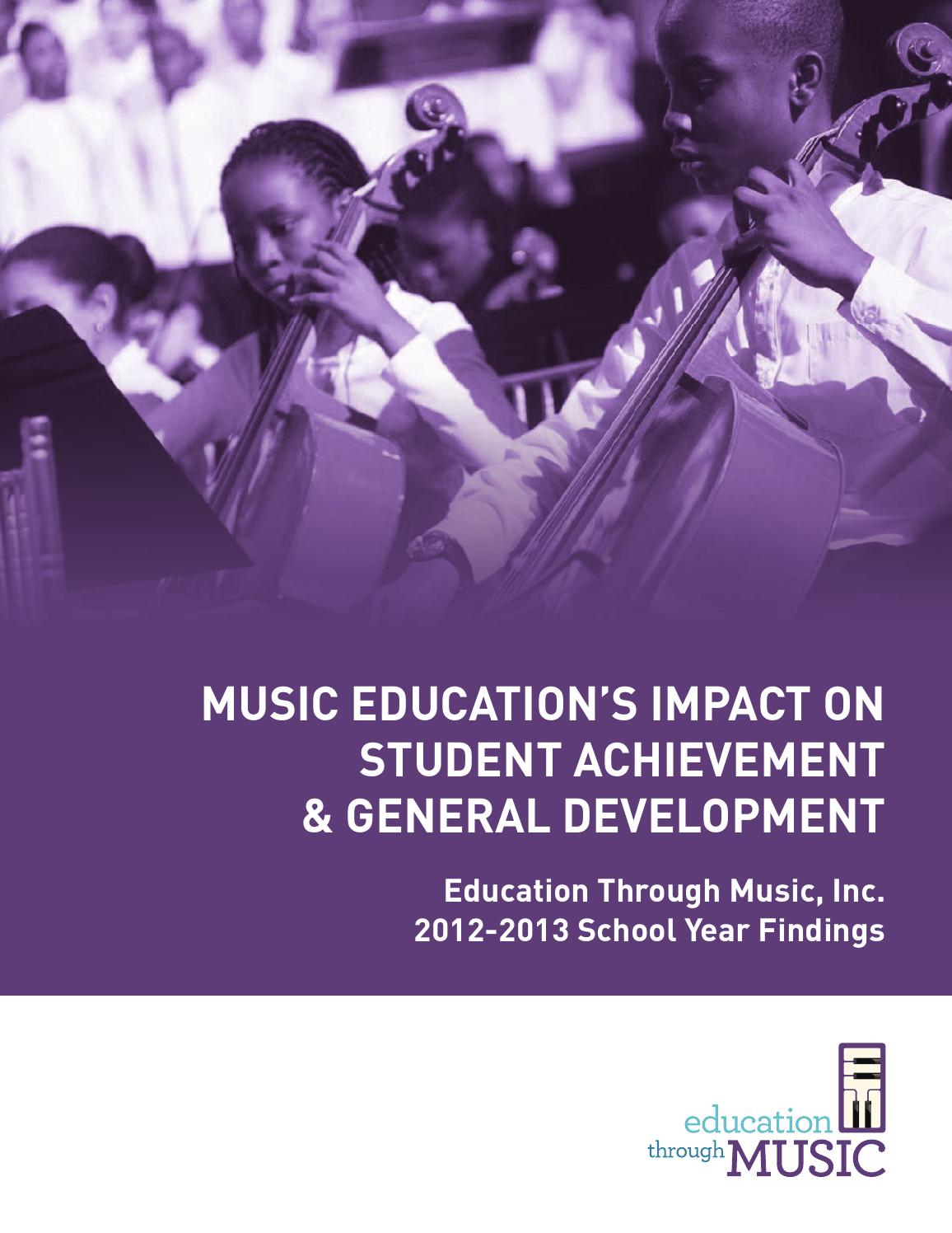 Music Education's Impact on Student Achievement & General Development ...