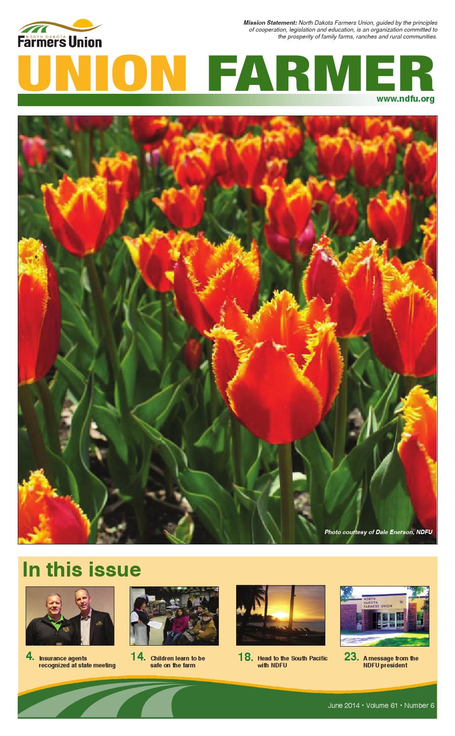 Union Farmer June 2014 by North Dakota Farmers Union - Issuu