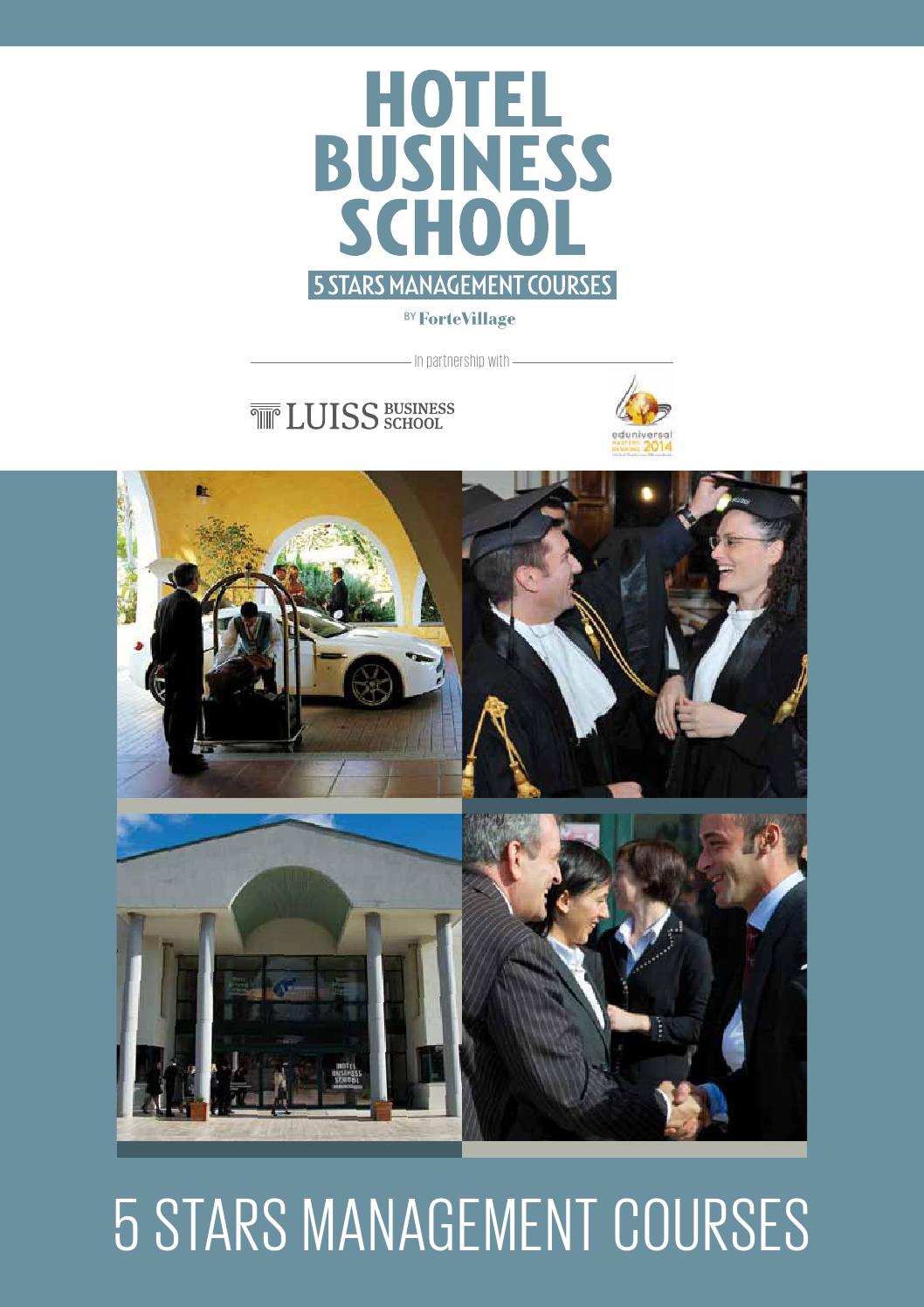 Master 5 stars - Hotel Business School - IT by Forte Village - Issuu