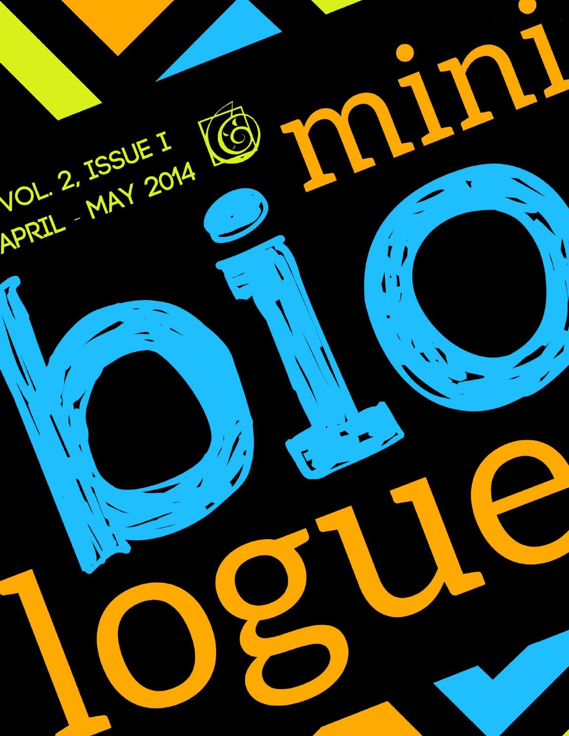 Mini-Biologue Vol. 2, Issue I by UP ABM Biologue - Issuu