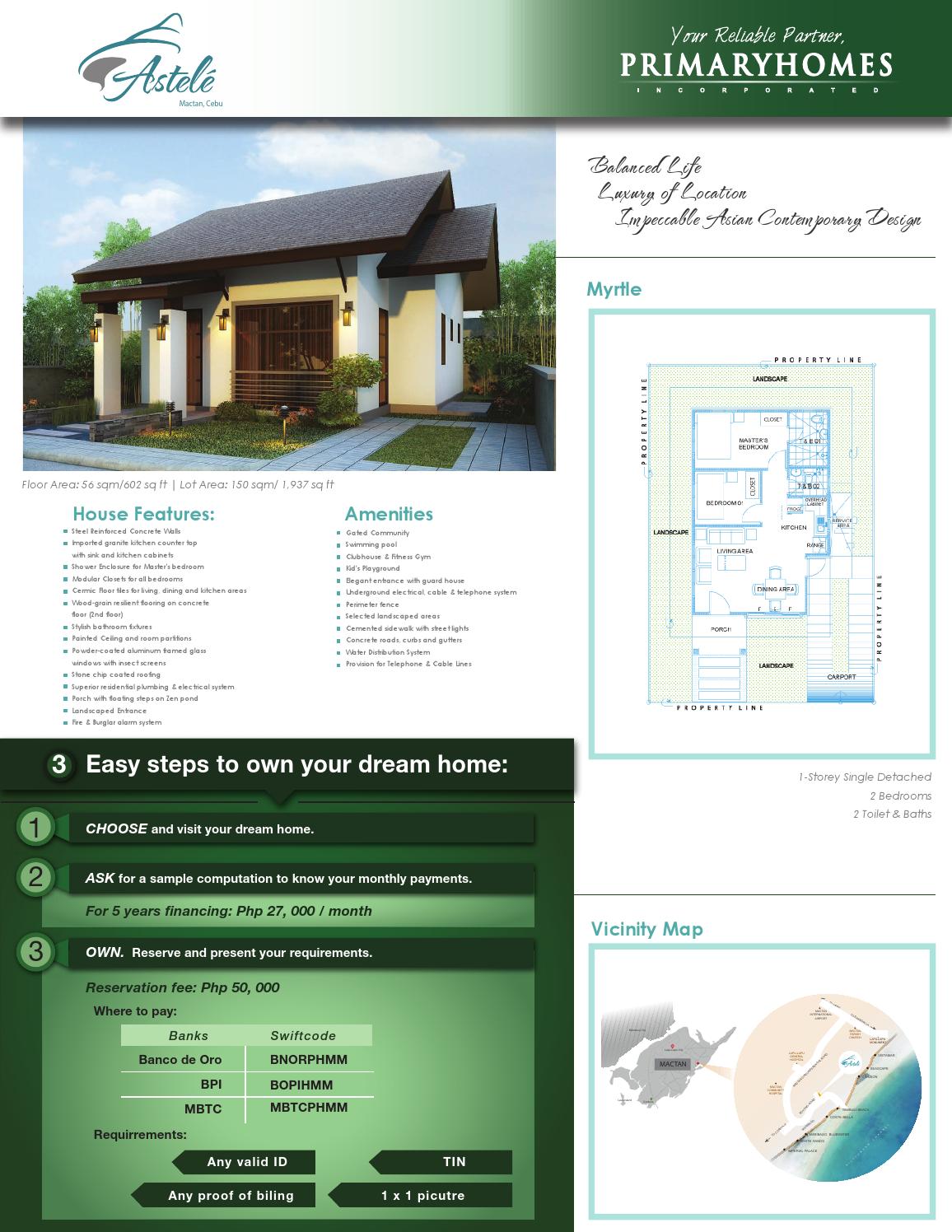 Astele myrtle by Primary Homes Inc. - Issuu