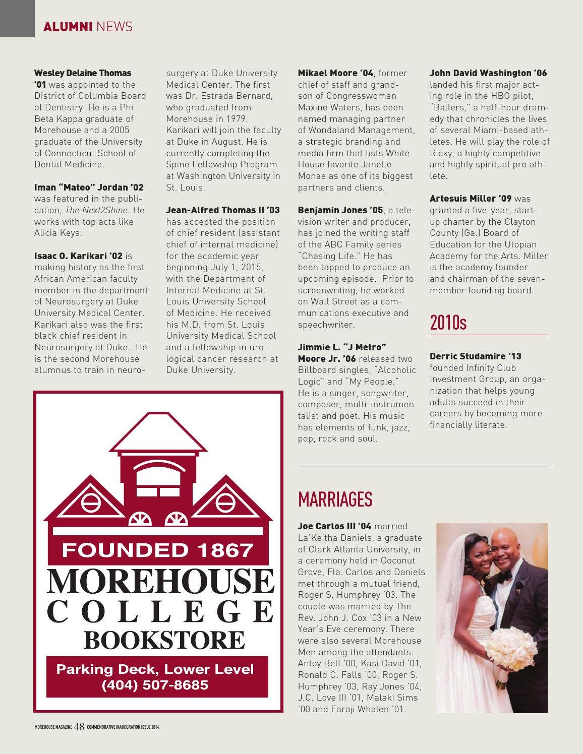 Morehouse Magazine Commemorative Inauguration Issue | 2014 by Morehouse ...
