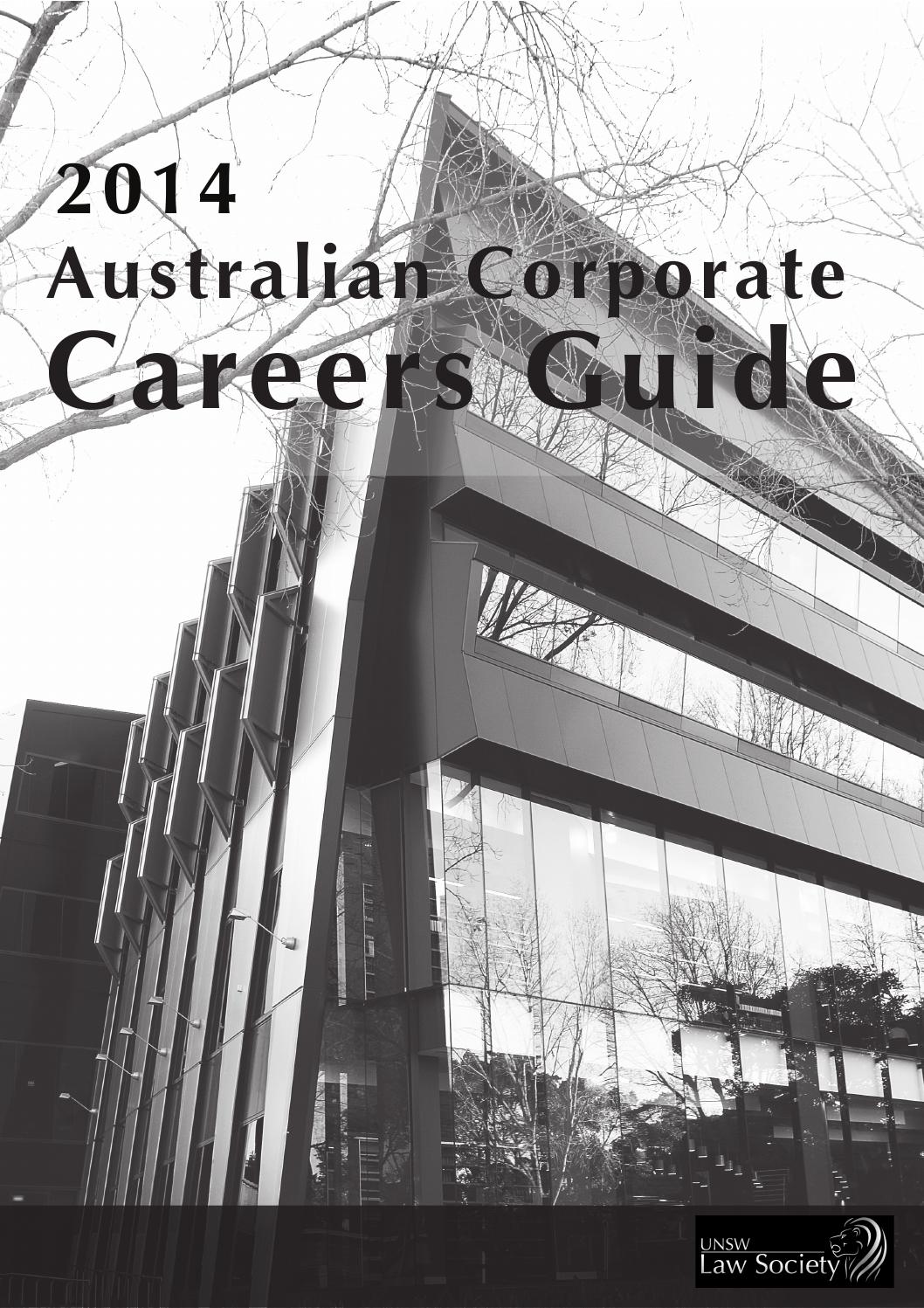 UNSW Law Society Careers Guide 2014 by UNSW Law Society - Issuu