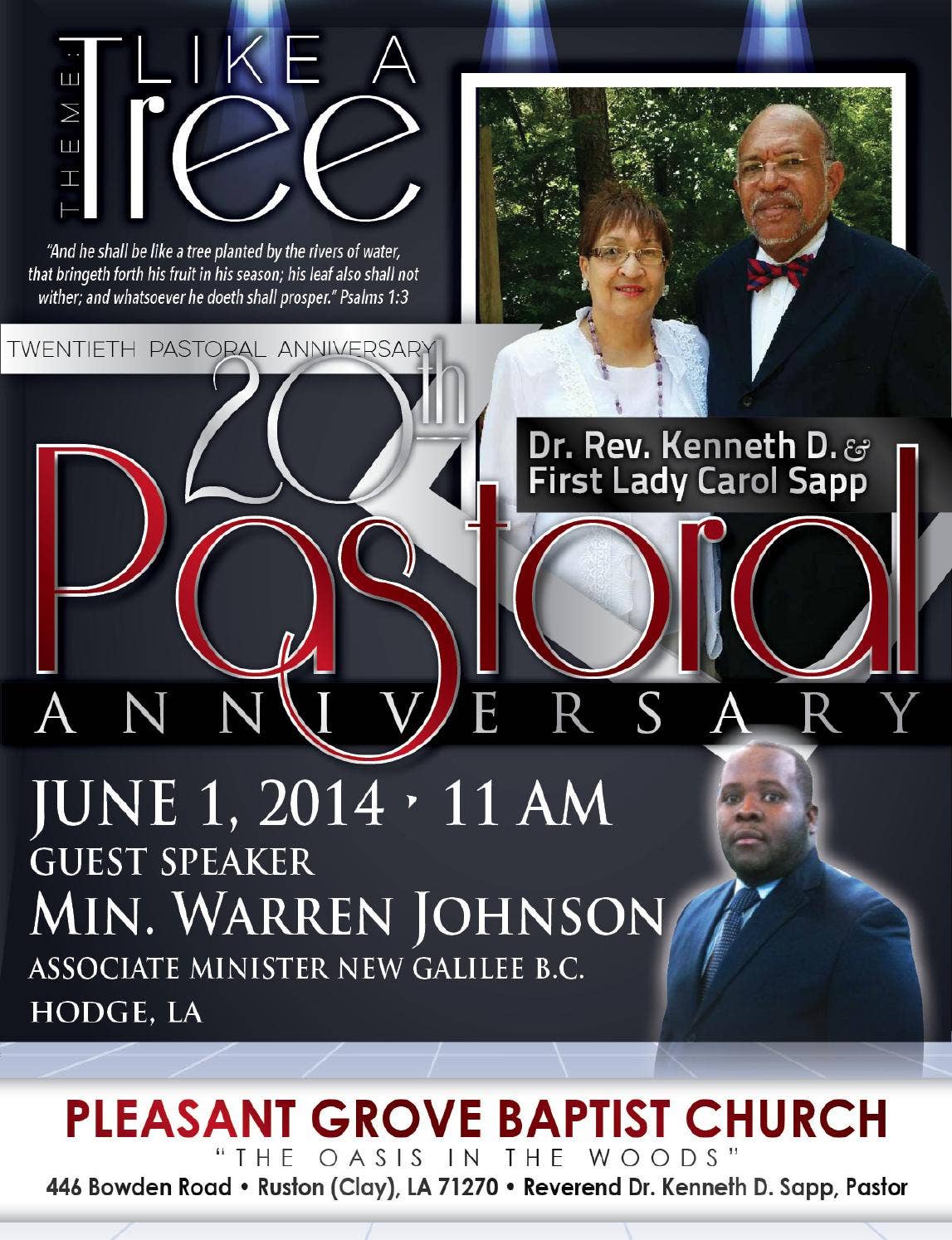 Pastor Kenneth & First lady Sapp 20th Pastoral Anniversary by Willard ...